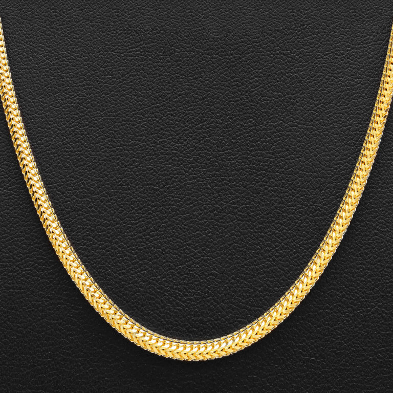 22K Gold Light Mesh Chain - Queen of Hearts Jewelry