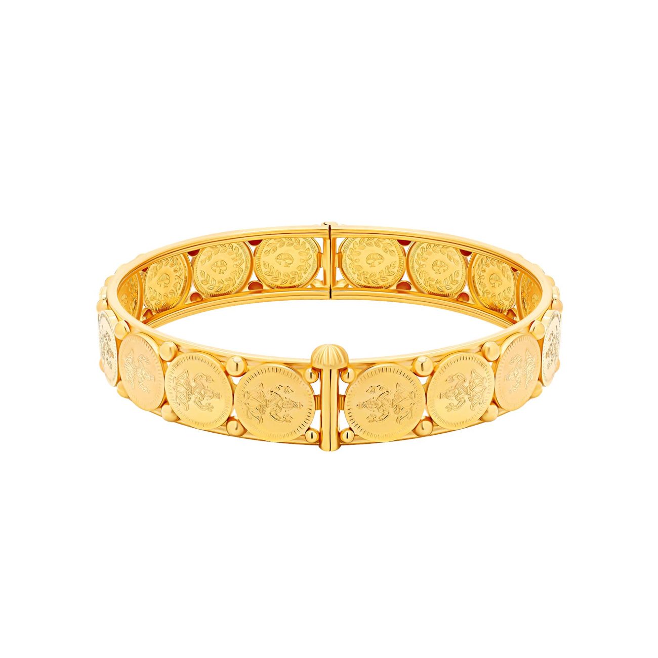 22K Gold Indian Women's Bangles - Queen of Hearts Jewelry