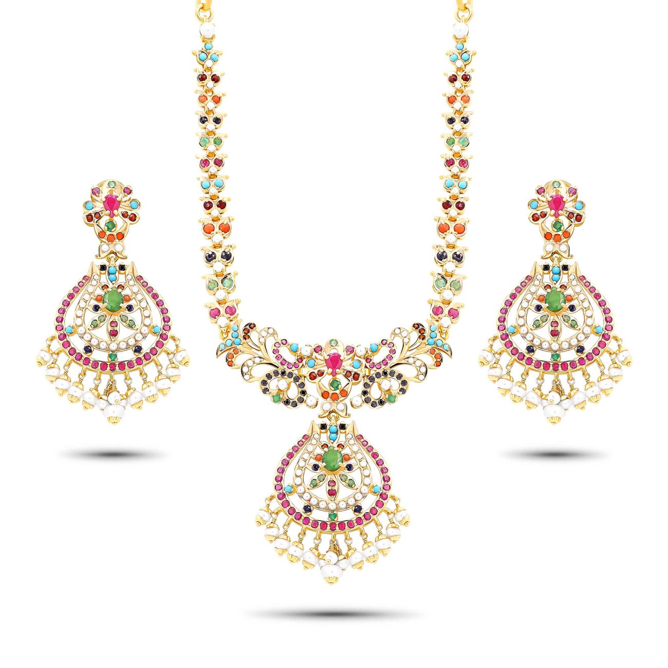 22K Indian Gold Necklaces | Queen of Hearts Jewelry