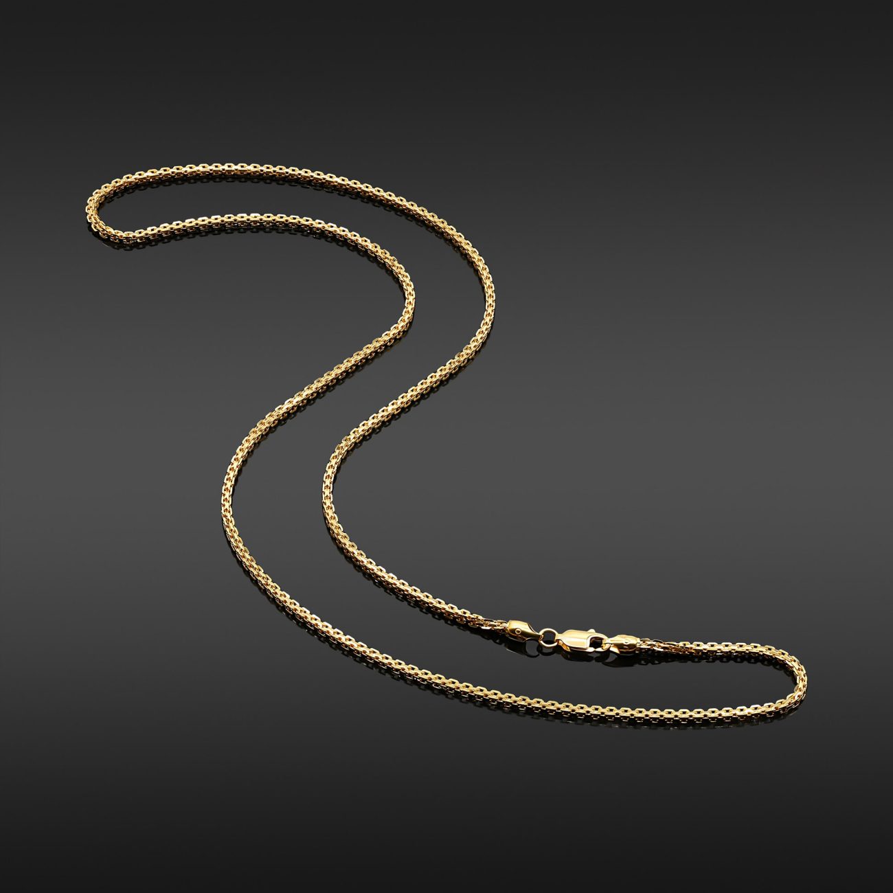 22K Gold Light Mesh Chain - Queen of Hearts Jewelry